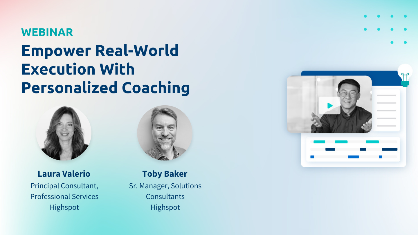 Webinar: Empower Real-World Execution With Personalized Coaching ...